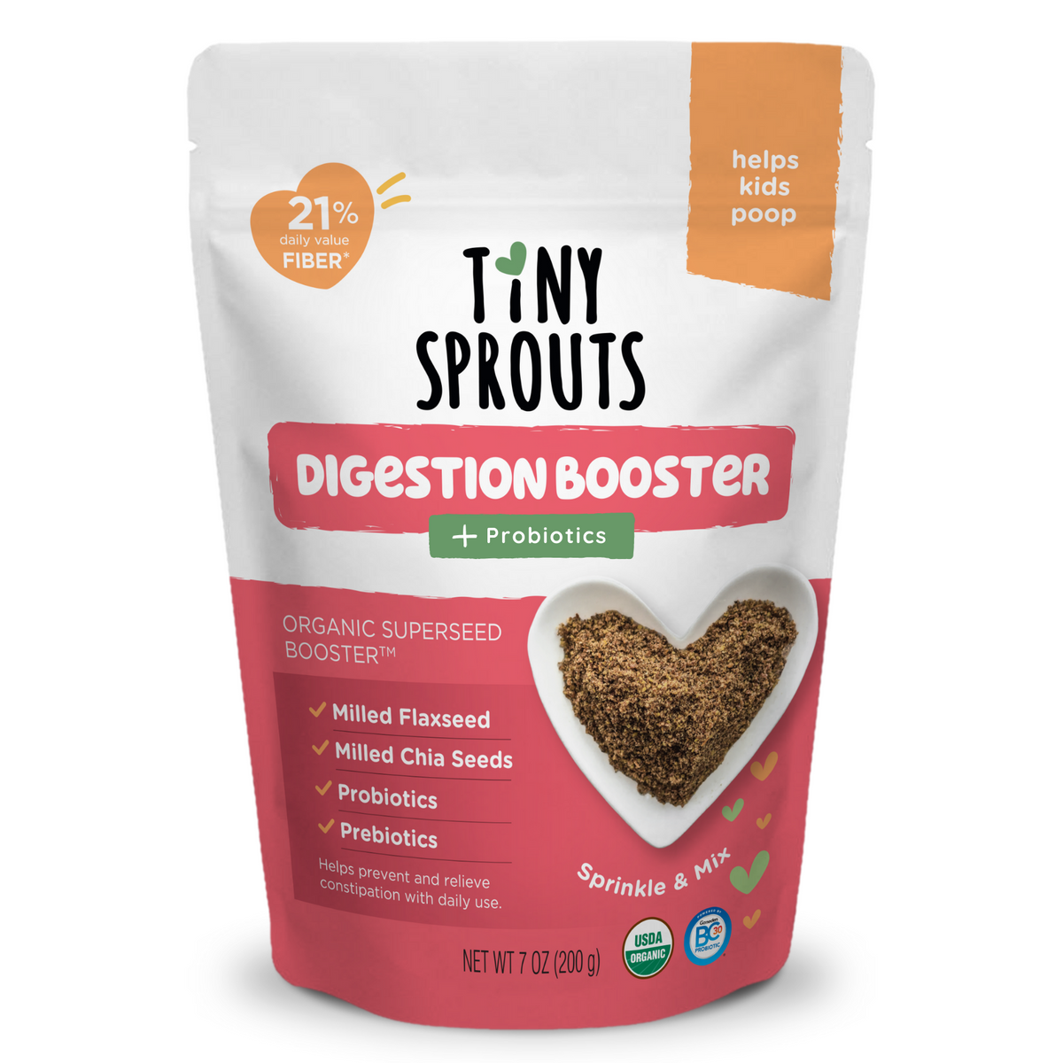 Organic Digestion Booster + Vitamin D & Probiotics – Tiny Sprouts Foods